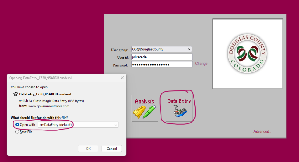 Data Entry opening incorrect desktop application – Pd' Programming, Inc.